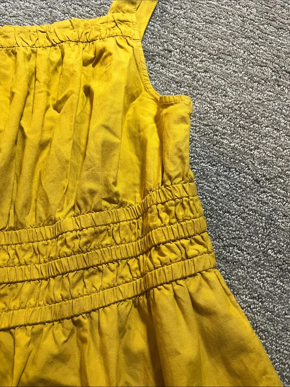 Time and Tru | Dresses | Time And Tru Mustard Yellow Smocked Maxi ...